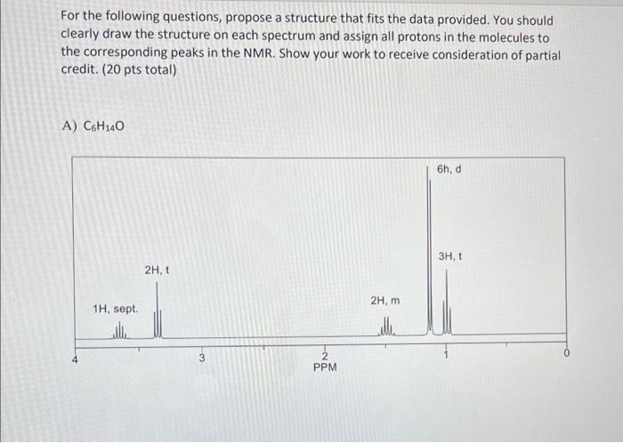 Solved For the following questions, propose a structure that | Chegg.com