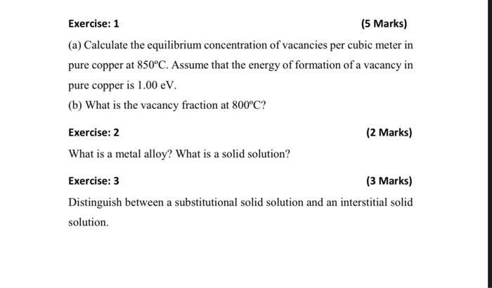 Solved Exercise: 1 (5 Marks) (a) Calculate the equilibrium | Chegg.com Solved Exercise: 1 (5 Marks) (a) Calculate the equilibrium | Chegg.com