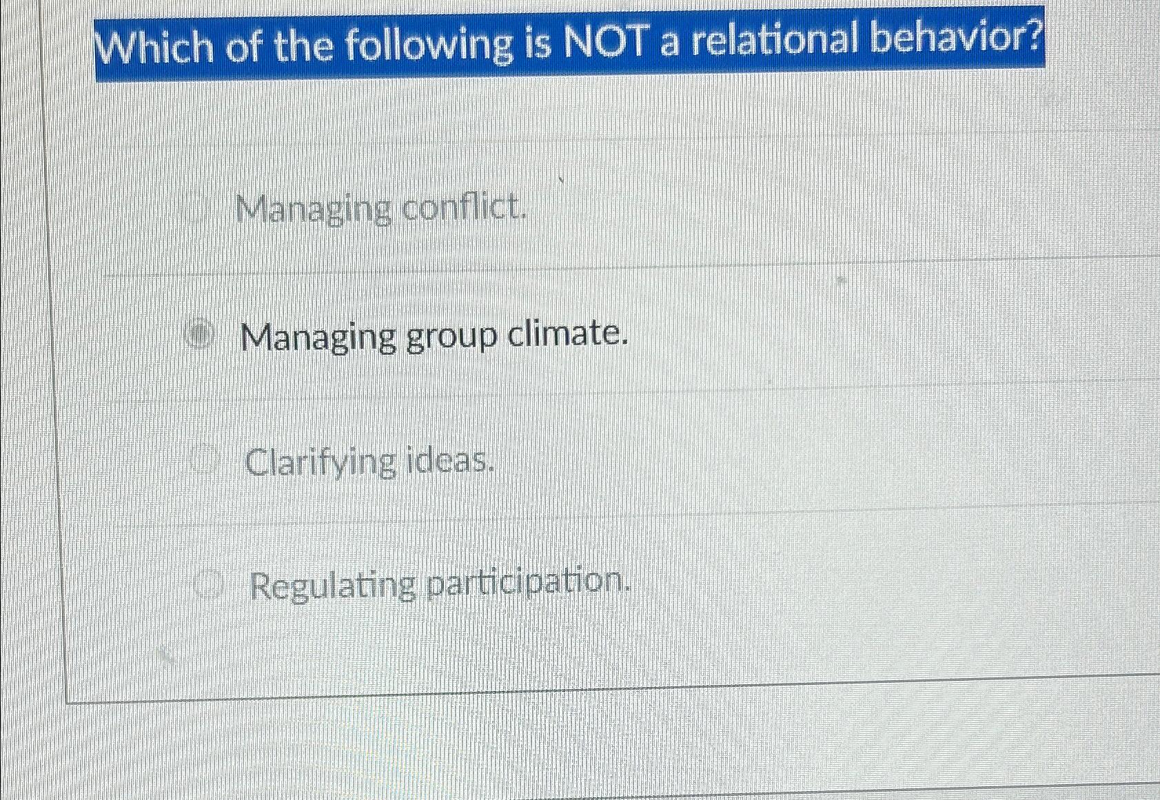 Solved Which of the following is NOT a relational | Chegg.com