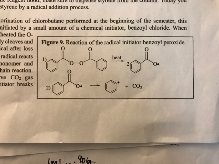 Solved reaction mech: initiation , propagation, and | Chegg.com