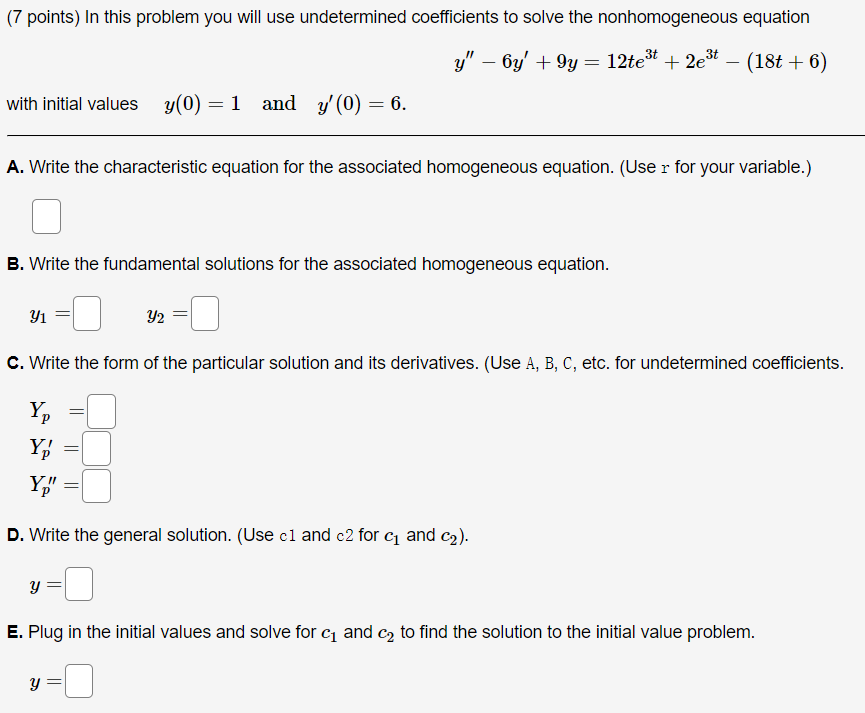Solved (7 ﻿points) ﻿In this problem you will use | Chegg.com