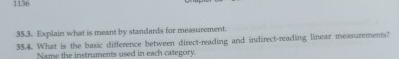 Solved 35.3. ﻿Explain what is meant by standards for | Chegg.com
