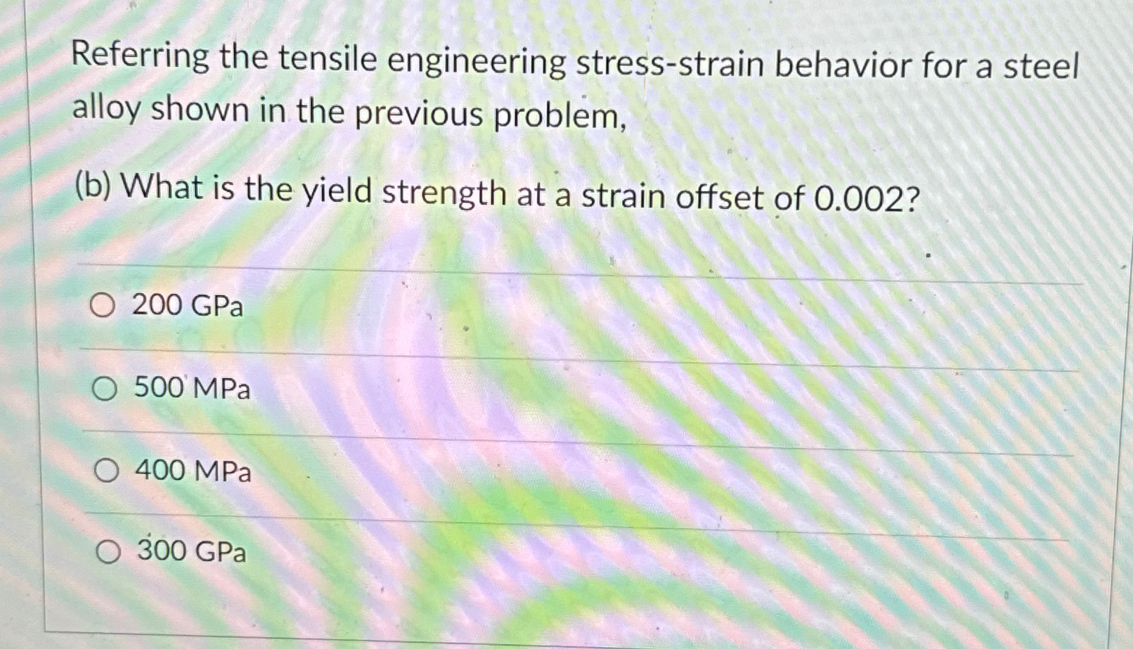 Referring the tensile engineering stress-strain | Chegg.com