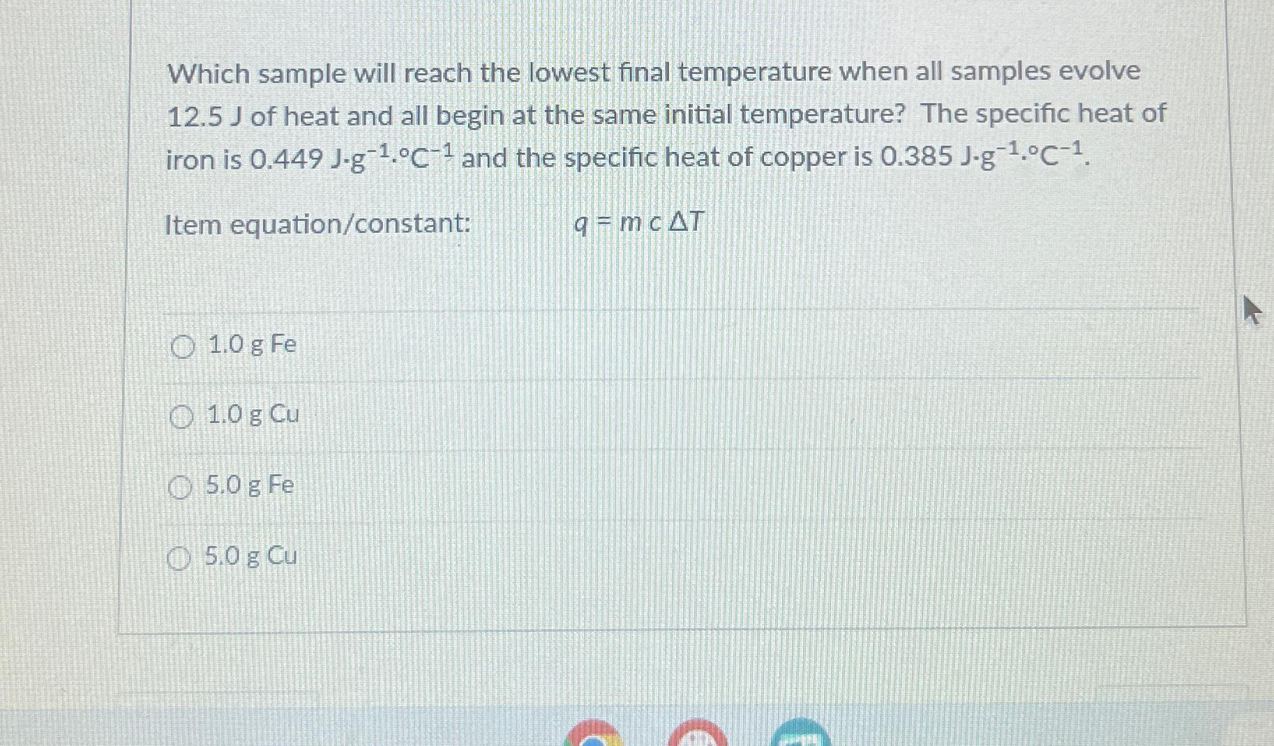 solved-which-sample-will-reach-the-lowest-final-temperature-chegg