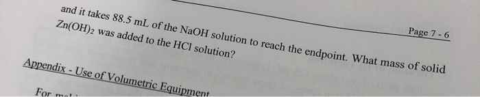 Solved solution to a faint pink endpoint The results of the | Chegg.com