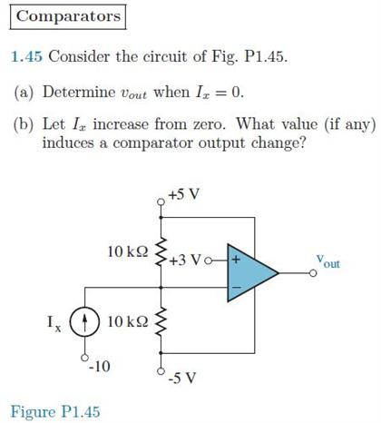 Solved Consider the circuit of Fig. Pi.45. Determine vout | Chegg.com