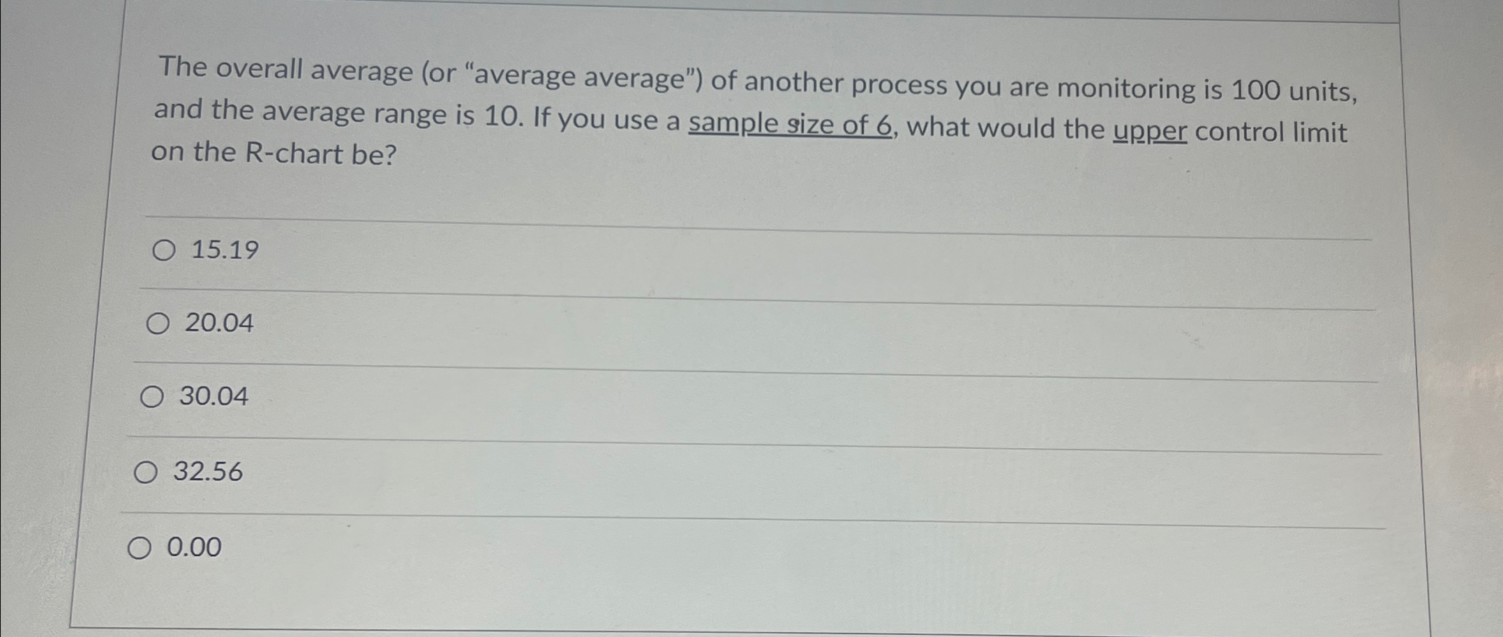 Solved The overall average (or "average average") ﻿of | Chegg.com
