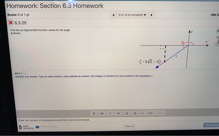 Solved Homework Section 6 3 Homework Score 0 Of 1 Pt 6 Of