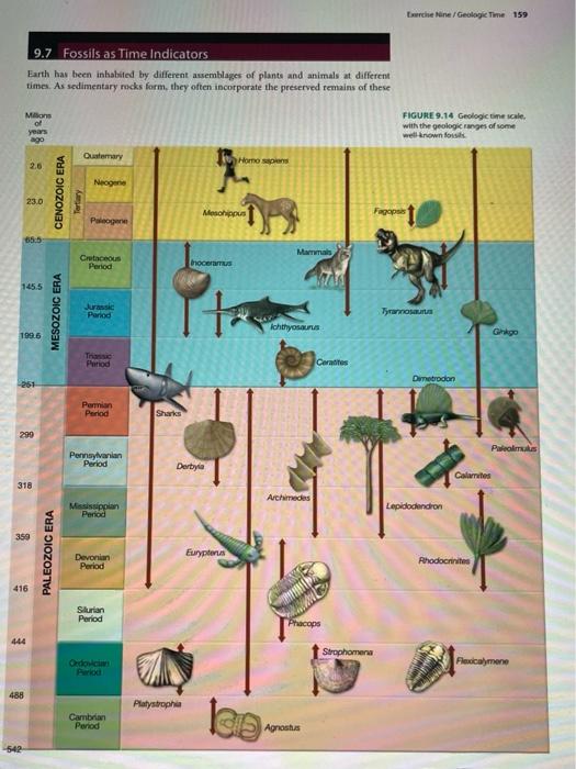 Solved the range of this rock? From the period through the | Chegg.com