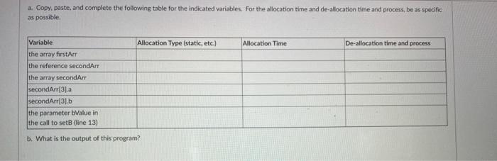 Solved Consider the following lava code class First Class | Chegg.com