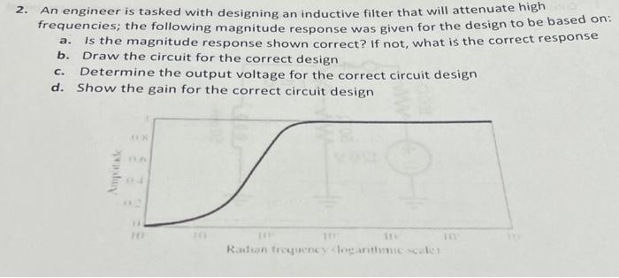 Solved 2. An engineer is tasked with designing an inductive | Chegg.com