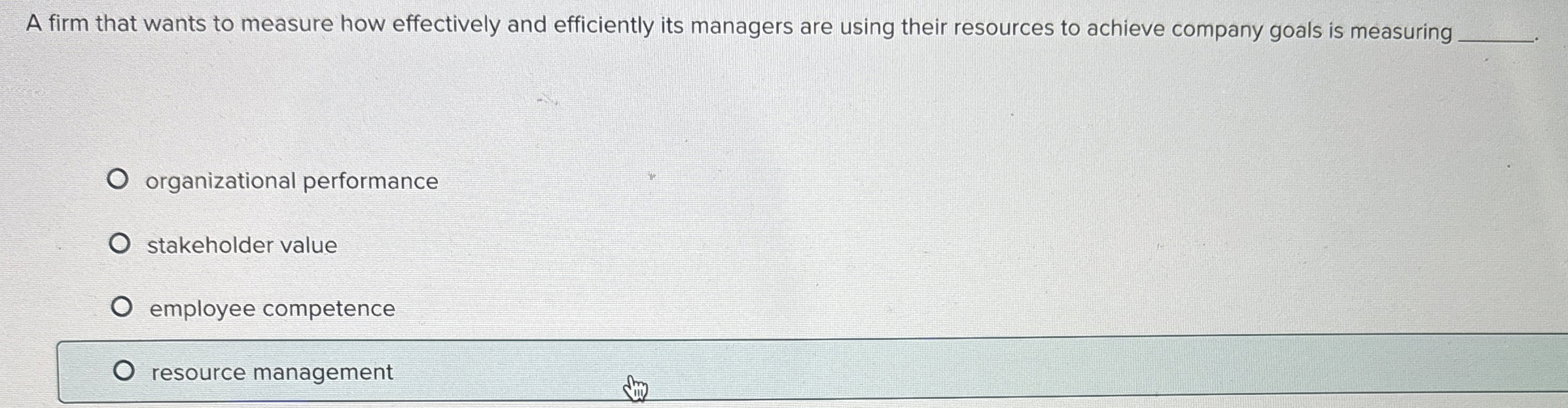 Solved A firm that wants to measure how effectively and | Chegg.com