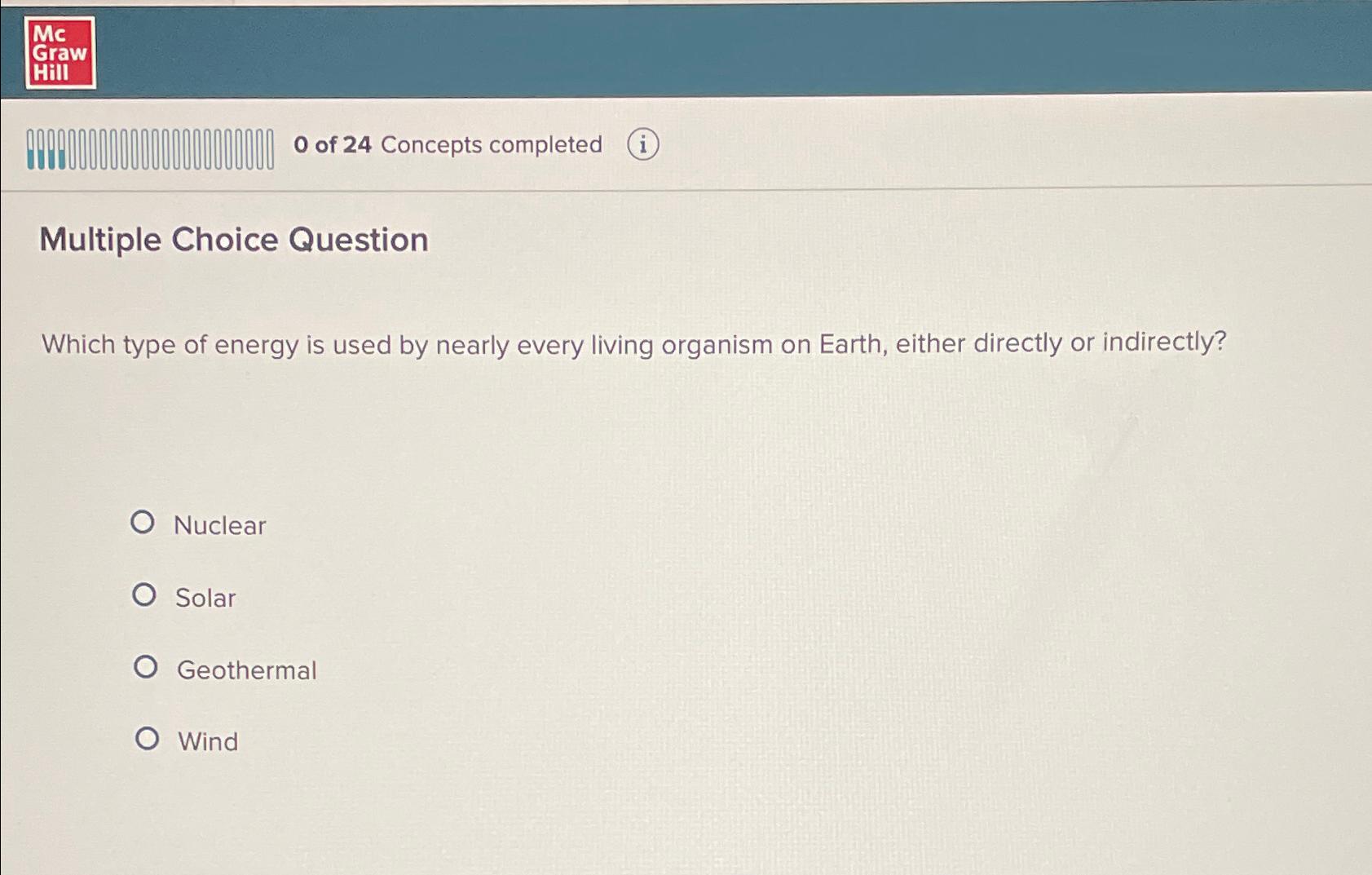 Solved MeGrawannondono00000000000000000 0 ﻿of 24 ﻿Concepts | Chegg.com