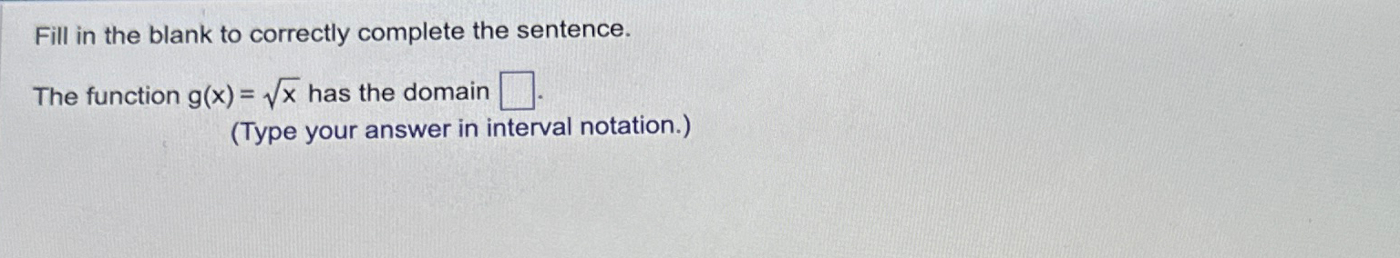 Solved Fill in the blank to correctly complete the | Chegg.com