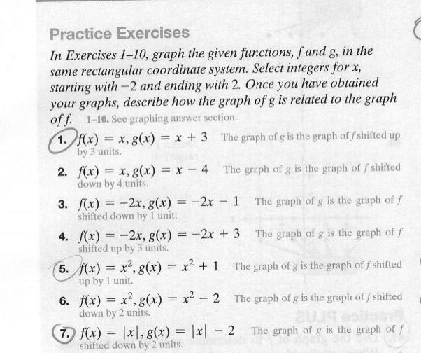 Solved Practice Exercises In Exercises 1-10, graph the given | Chegg.com