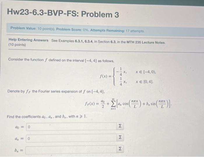 Consider the function f defined on the interval | Chegg.com