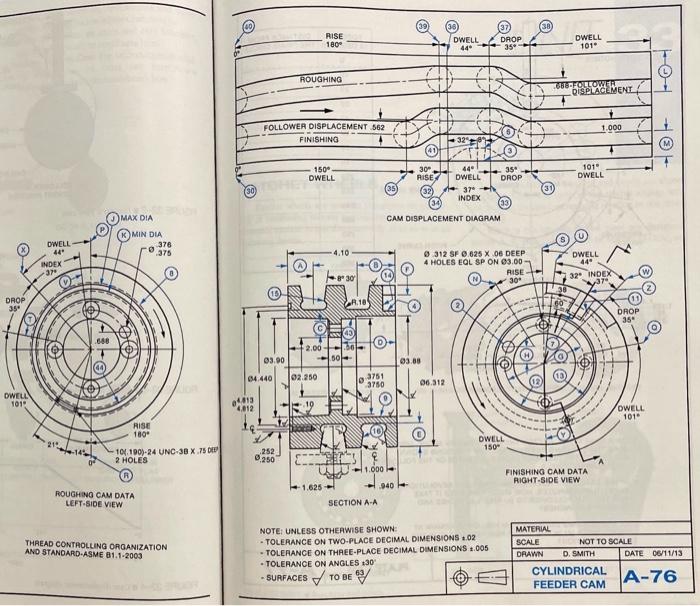 Solved 254Interpreting Engineering Drawings QUESTIONS: 1. | Chegg.com