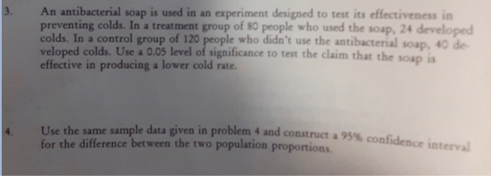 Solved eta given in problem 4 and construct a 95% confidence | Chegg.com