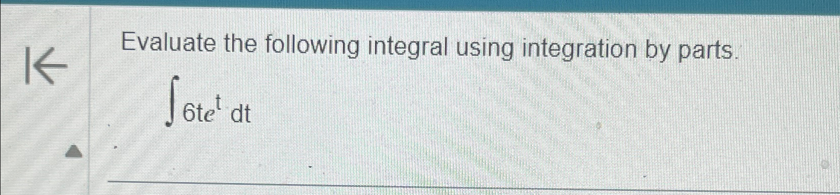 Solved Evaluate the following integral using integration by | Chegg.com