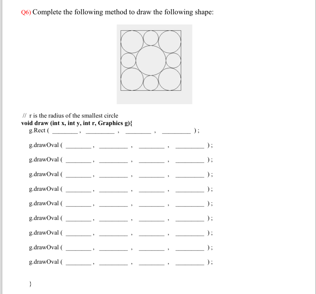 Solved Q6) Complete the following method to draw the | Chegg.com Solved Q6) Complete the following method to draw the | Chegg.com