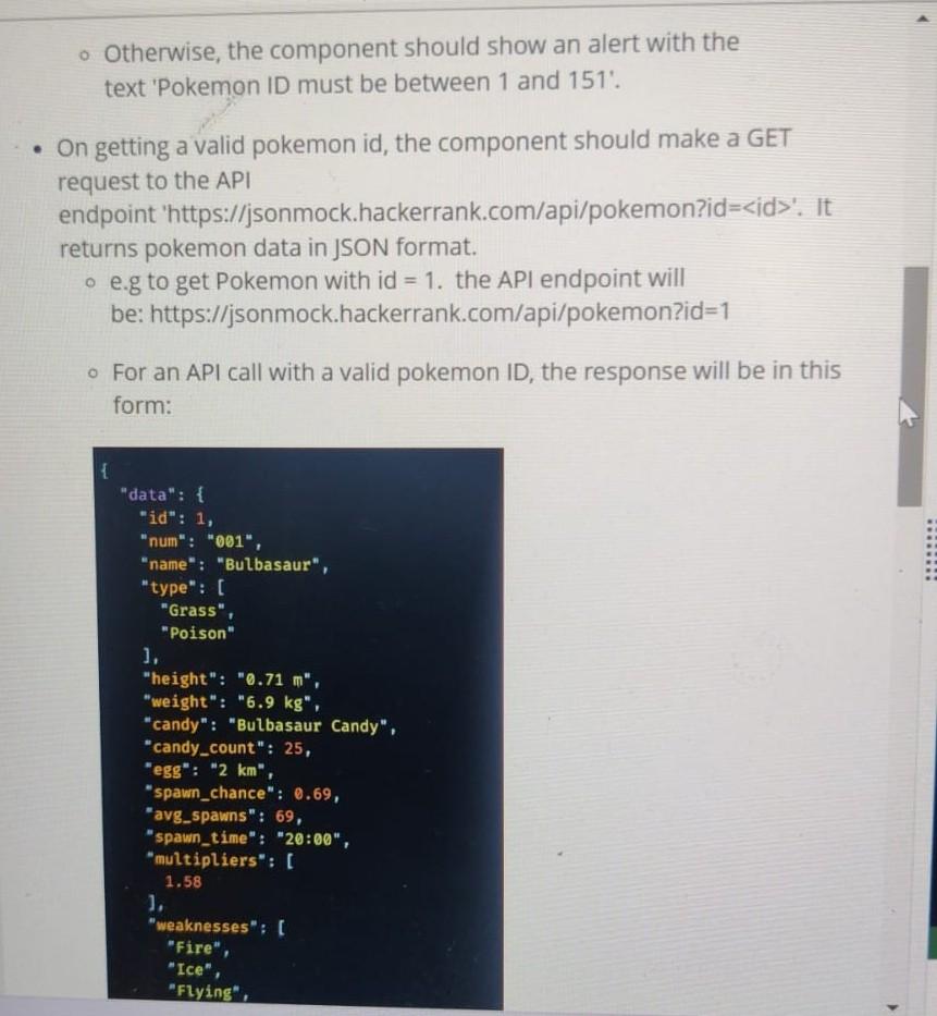 Solved Given a Pokemon details component, debug the React | Chegg.com Solved Given a Pokemon details component, debug the React | Chegg.com