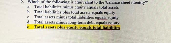 Solved 5. Which of the following is equivalent to the | Chegg.com