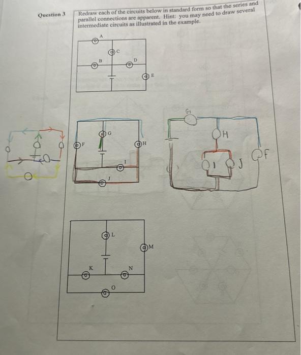 Solved Redraw each of the circuits below in standard form so | Chegg.com