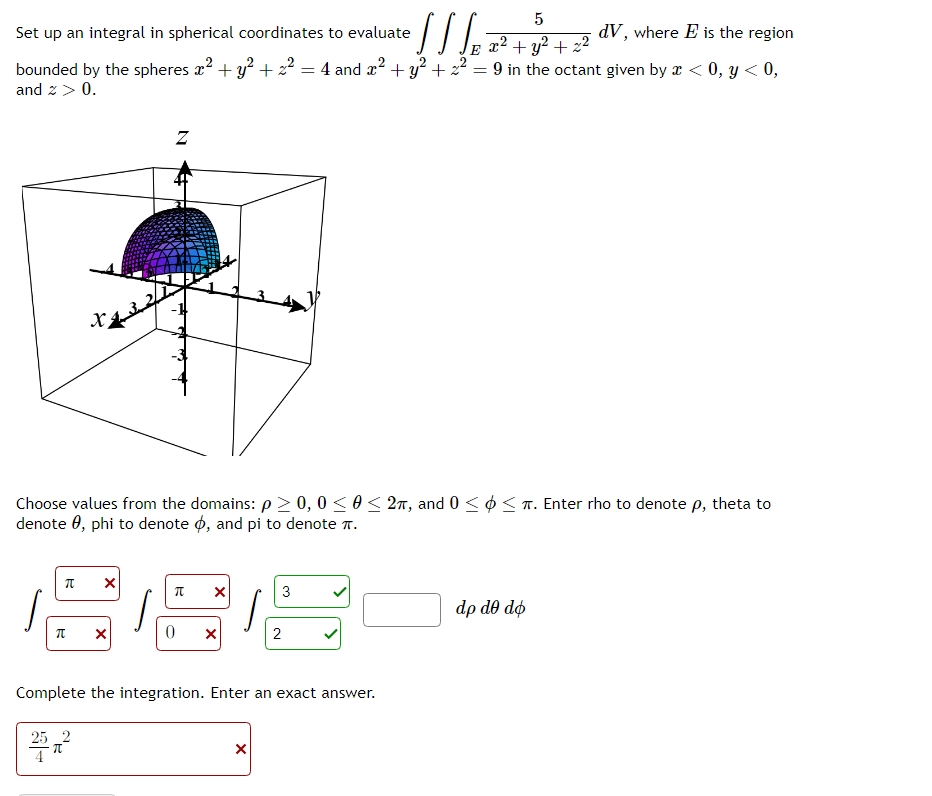 Set up an integral in spherical coordinates to | Chegg.com