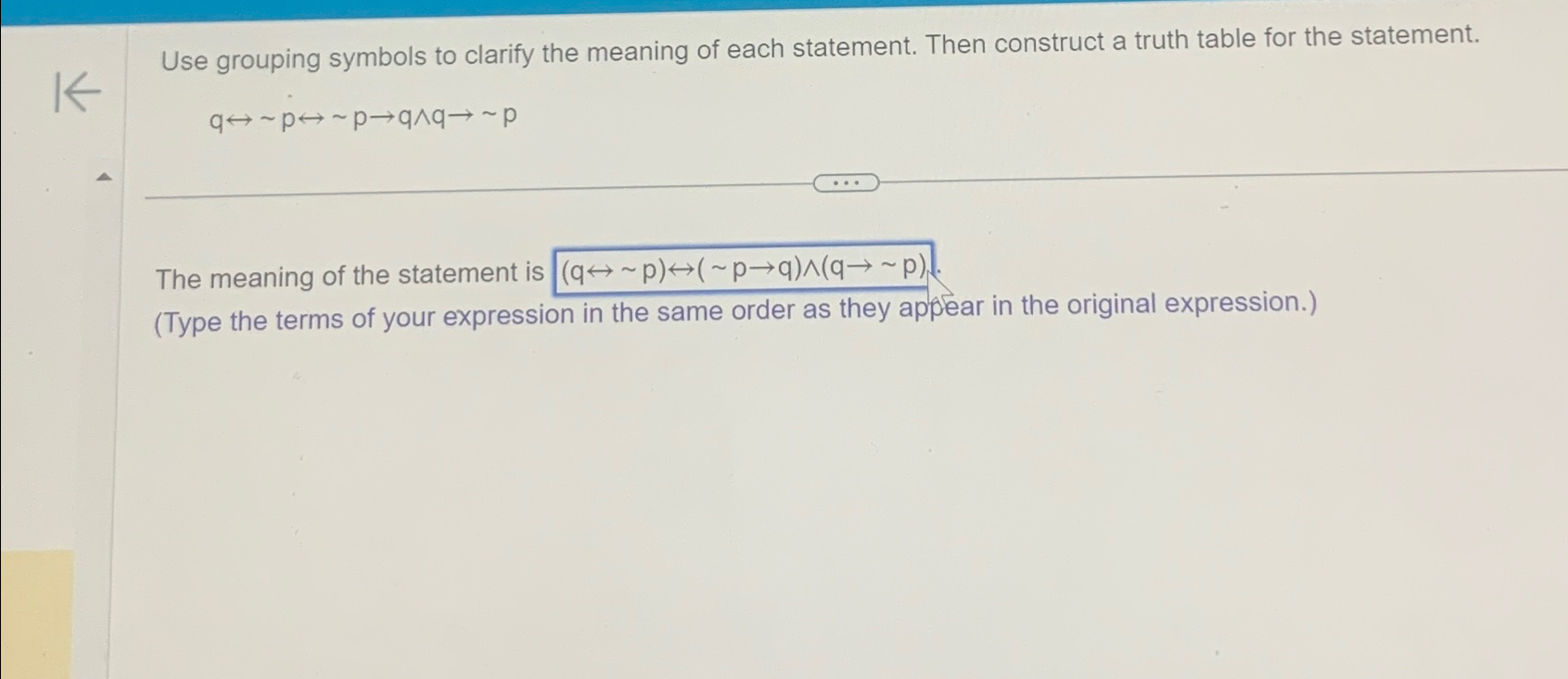 Solved Use grouping symbols to clarify the meaning of each | Chegg.com