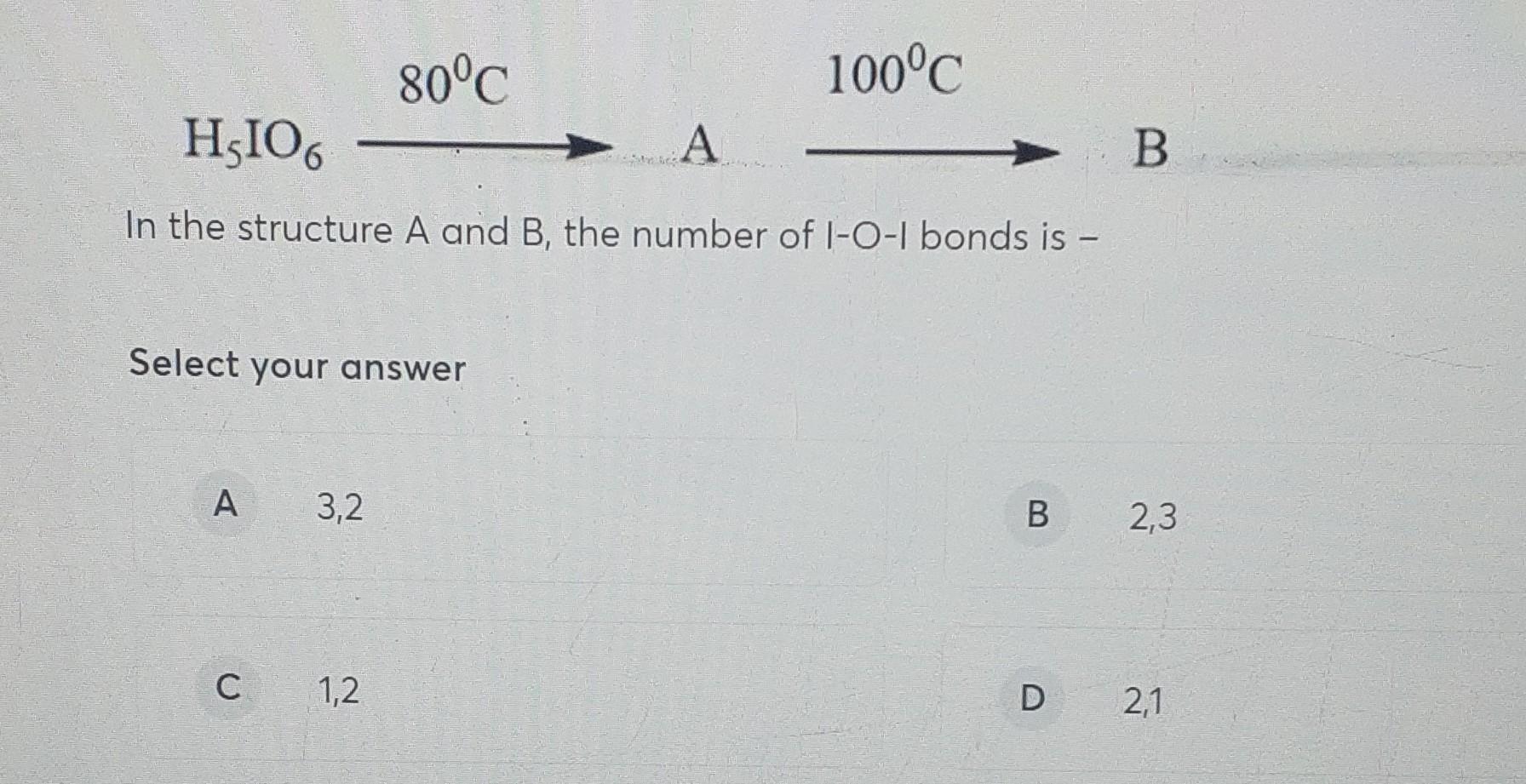 Solved In the structure A and B, the number of 1−O−1 bonds | Chegg.com