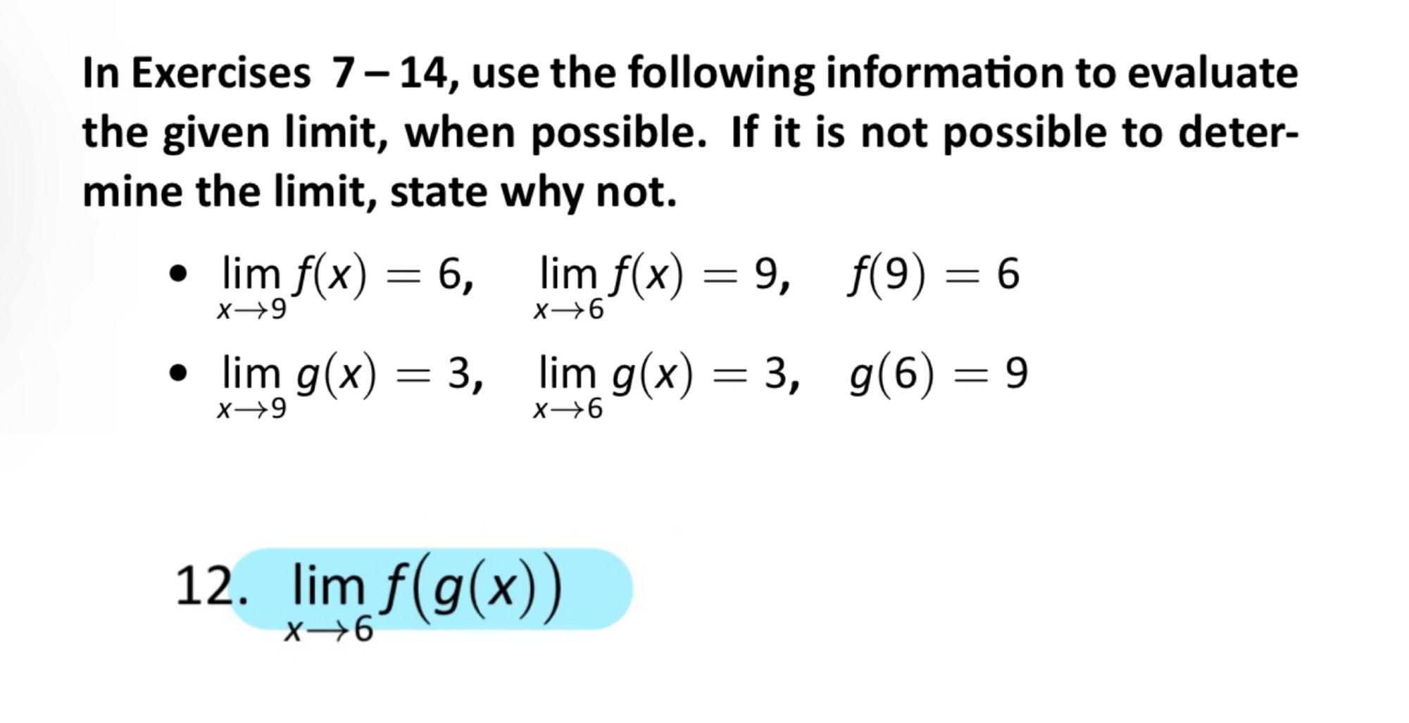Solved In Exercises 7-14, ﻿use the following information to | Chegg.com