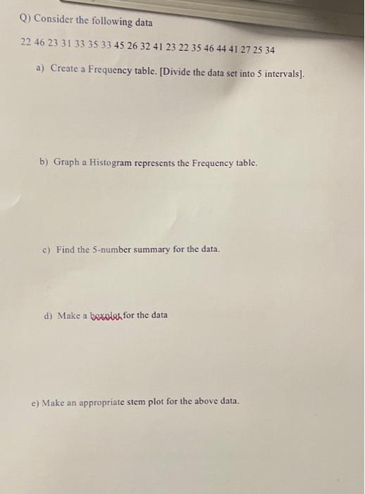 Solved 2246233133353345263241232235464441272534 a) Create a | Chegg.com