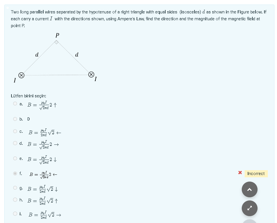Solved thanks for answer Two long parallel wires separated | Chegg.com