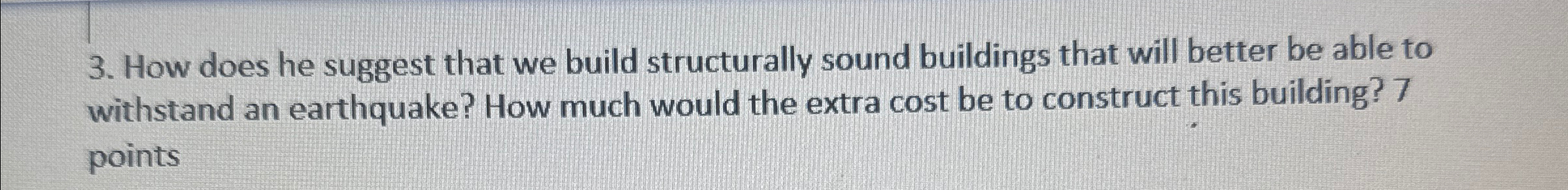 Solved How does he suggest that we build structurally sound | Chegg.com