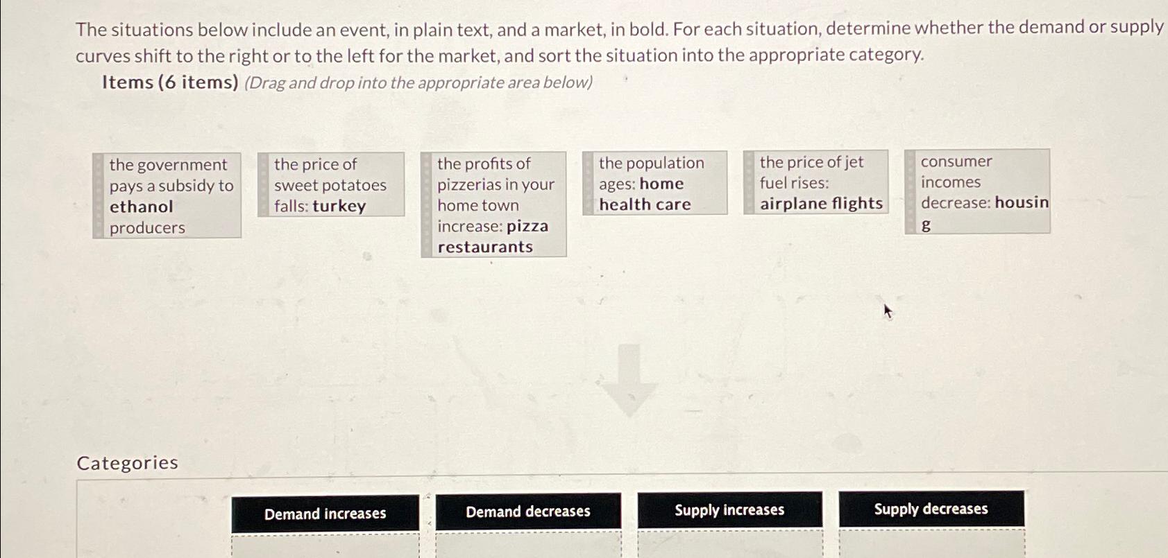 Solved The situations below include an event, in plain text, | Chegg.com