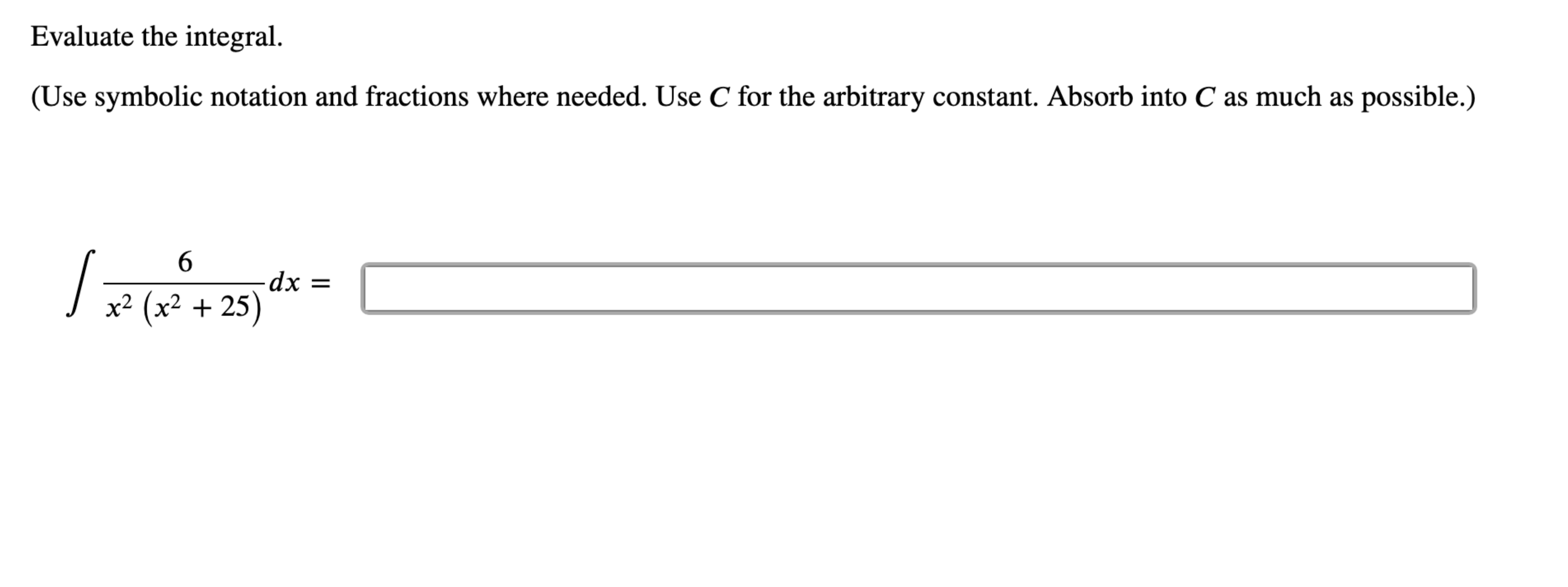 Evaluate the integral.(Use symbolic notation and | Chegg.com