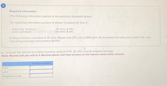 Solved need fifo, lifo and weighted average of the questions | Chegg.com