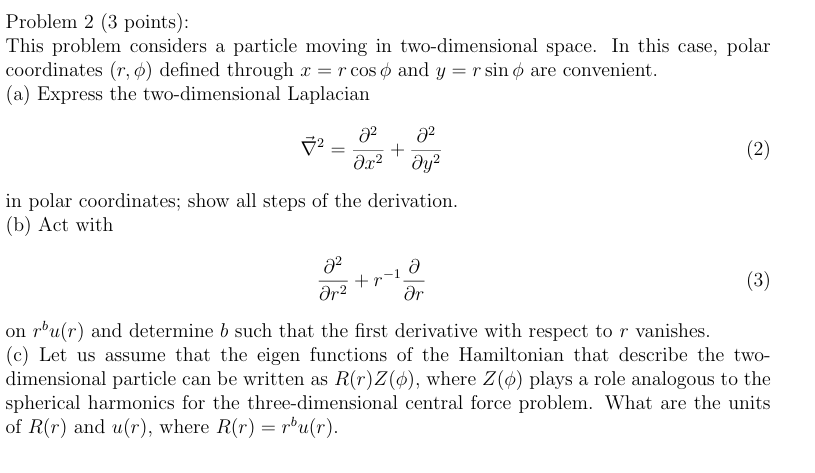 Solved Problem 2 (3 ﻿points):This problem considers a | Chegg.com