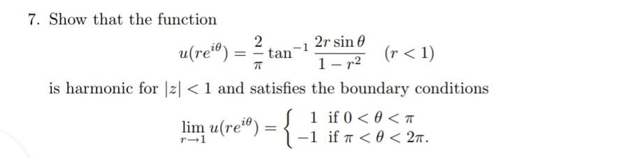 2. (a) For p= Reid, z = reil (r