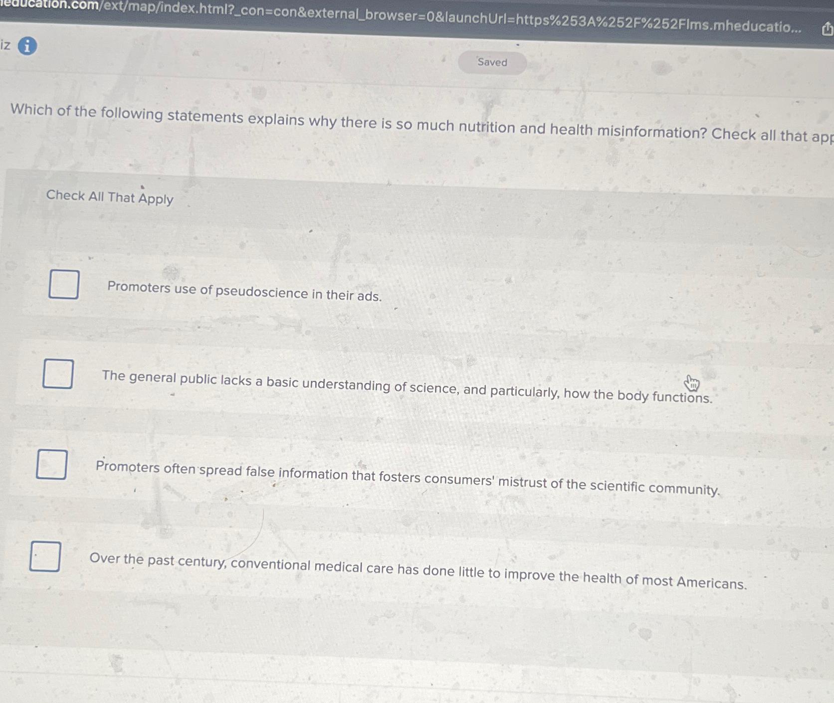 Solved Which of the following statements explains why there | Chegg.com