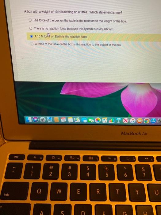 Solved FI A box with a weight of 10 N is resting on a table. | Chegg.com