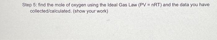 Data Sheet Table 2: Temperature, Pressure, and Volume | Chegg.com