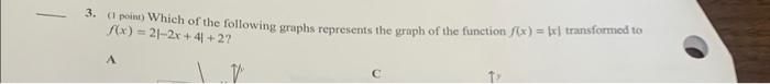 Solved 3. (1 point) Which of the following graphs represents | Chegg.com