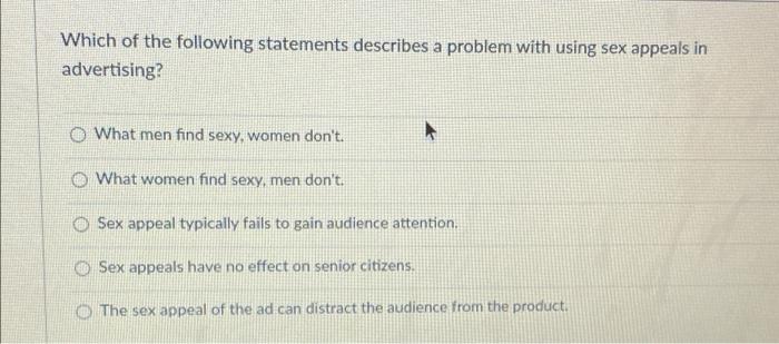 Solved Which Of The Following Statements Describes A Problem