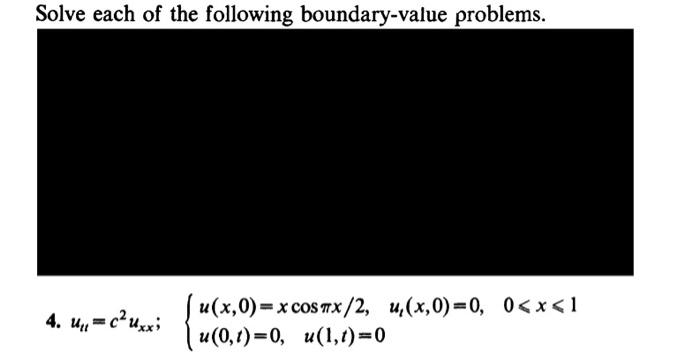 Solved Solve each of the following boundary-value problems. | Chegg.com