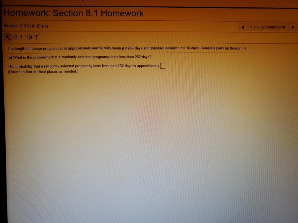 Solved Homework: Section 8.1 Homework Score: 2.25 of 30 pts | Chegg.com Solved Homework: Section 8.1 Homework Score: 2.25 of 30 pts | Chegg.com