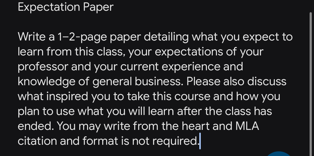Solved Expectation PaperWrite a 1-2-page paper detailing | Chegg.com