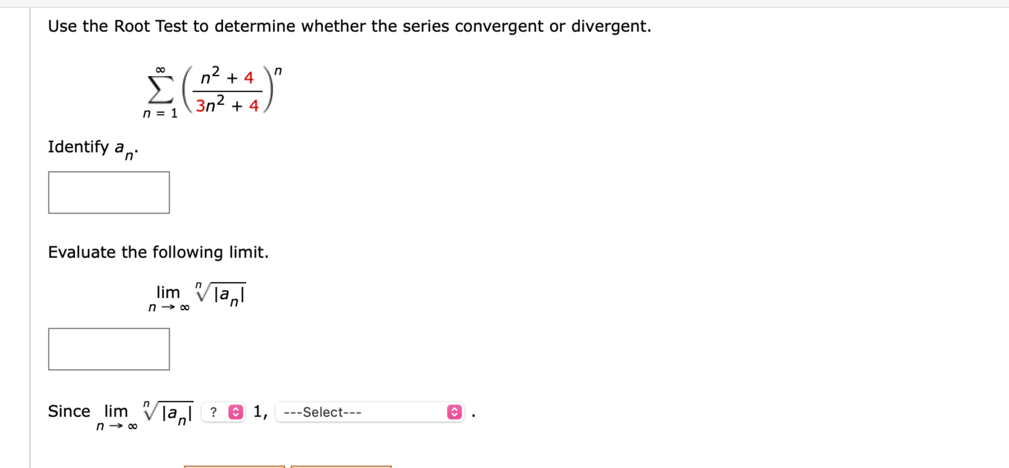 Solved Use the Root Test to determine whether the series | Chegg.com