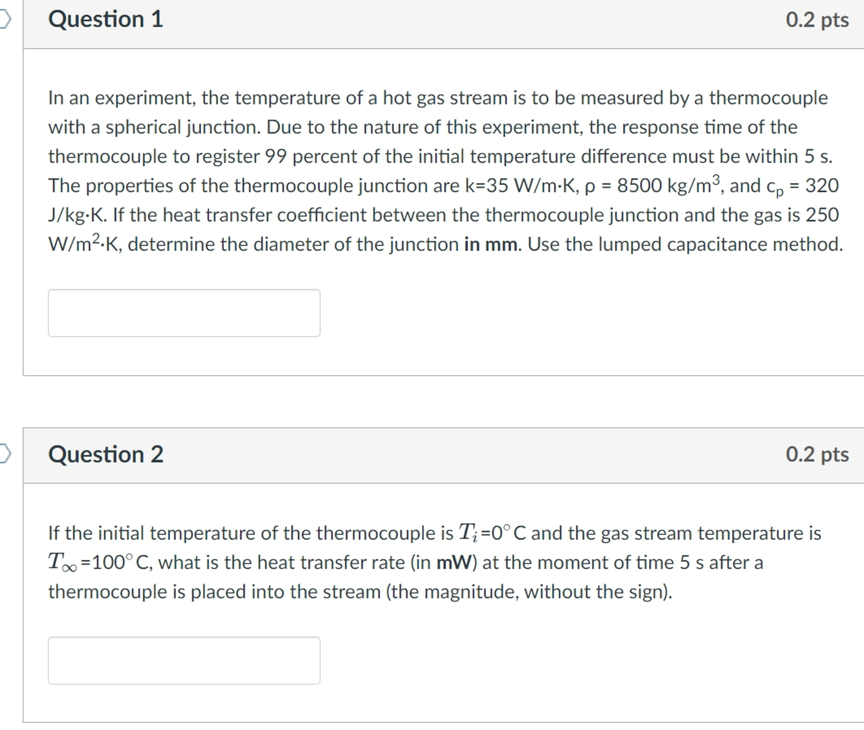 Solved Question 1In an experiment, the temperature of a hot | Chegg.com