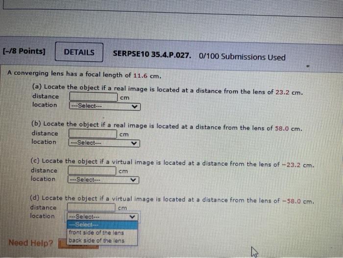 Solved 22. (-/5 points) DETAILS SERPSE10 35.4.P.024.0/100 | Chegg.com Solved 22. (-/5 points) DETAILS SERPSE10 35.4.P.024.0/100 | Chegg.com